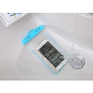 Universal Waterproof Phone Pouch Cellphone Dry Bag Case Compatible with iPhone 13 12 11 Pro Max Mini Xs XR X 8 7 6S Plus SE, Galaxy S21 S20 S10 Plus Note 10+ 9, Pixel 4 XL up to 7" -Black