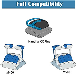 Fil-fresh Robotic Pool Cleaner Filters, Replaces for Dolphin M400/M500 & Nautilus CC Plus Ultra Fine Cartridge Filter Panels, Part Number 9991432-R4, Pack of 4