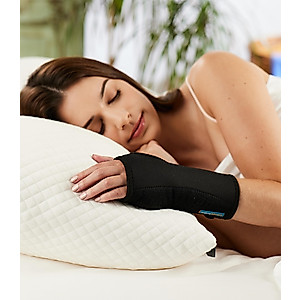 ComfyBrace Night Wrist Sleep Support Brace- Fits Both Hands - Cushioned to Help With Carpal Tunnel and Relieve and Treat Wrist Pain, (1 Pack/Night Brace, One Size Fits All) (Pack of 1)