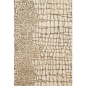 Loloi Masai Rug, Neutral 5'-0" x 7'-6" Area Rug – Animal Print Accent Rugs for Living Room, Bedroom, Entryway & Hallway, No Shed High Traffic Area Home Decor Rug