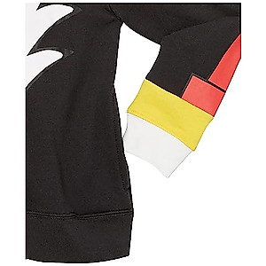 Sega Big Sonic The Hedgehog Shadow Costume Zip Up Fleece Hoodie-Boys 4-20, Black, 8