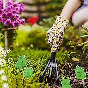 40 Pcs Cute Frog Miniature Figurines Resin Mini Frogs Moss Micro Landscape Blue-Eyed Frogs Animals Model DIY Craft Accessories for Home Garden Party Frog Cake Topper Decorations