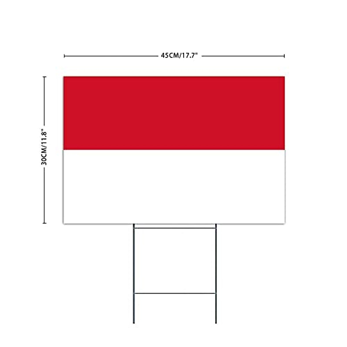 Autravelco Monaco Yard Signs with Stakes 12x18 Inch National Flag Nautical Gifts Funny Yard Sign for Rent House Party Decorations Props