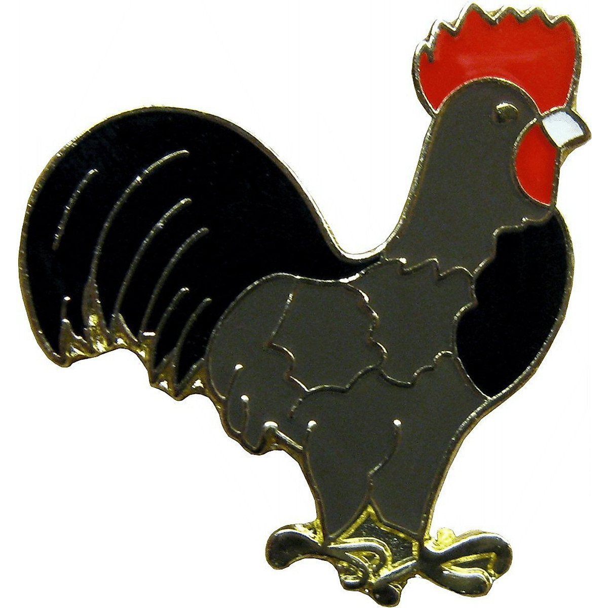 Square Deal Recordings & Supplies Rooster - Enamel Pin