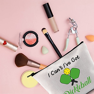 MNIGIU Pickleball Lover Gift Pickleball Player Makeup Bag I Can't I've Got Pickleball Zipper Pouch (Pickleball bag)