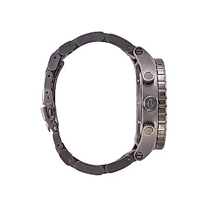 NIXON 51-30 Chrono A083 - Black/White/Gunmetal - 300m Water Resistant Men's Analog Fashion Watch (51mm Watch Face, 25mm Stainless Steel Band)