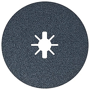BOSCH FBX660 25-Pack 6 In. X-LOCK Medium Grit Abrasive Fiber Discs 60 Grit Compatible with 7/8 In. Arbor for Applications in Metal Surface Finishing, Weld Blending, Rust Removal