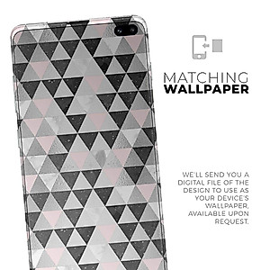 DesignSkinz Karamfila Silver & Pink Marble V6 Protective Vinyl Decal Wrap Skin Cover Compatible with The Samsung Galaxy S20 (Screen Trim & Back Glass Skin)