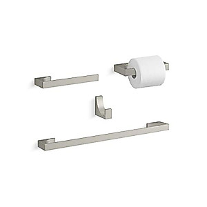 Kohler K-26569-BN Minimal Robe Hook, Vibrant Brushed Nickel