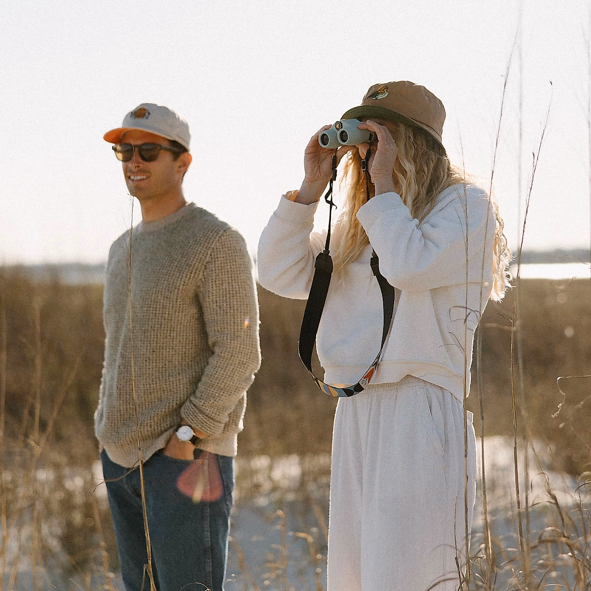 Nocs Provisions Standard Issue 8x25 Waterproof Binoculars, 8X Magnification, Bak4 Prism, Wide View Multi-Coated Lenses for Bird Watching, Hiking & Backpacking - Cypress Green II