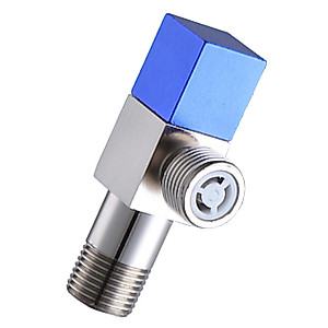 Bathroom Accessory Toilet Part Angle Stop Tool Angle Valve for Bathroom Angle Stop Valve Angle Valve for Bidet Angle Valve for Shower Toilet Supply Toilet Accessory Bathroom Supply