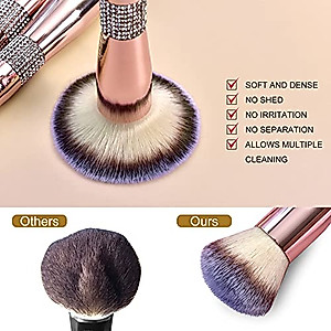 LORYP Makeup Brushes Set -13pcs Diamond Foundation Eye Shadows Eyeliner Brush Concealers Make Up Brush Set for Women