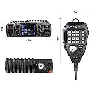 AnyTone AT-778UV Transceiver Mobile Radio Dual Band 25W VHF/UHF VOX Vehicle Car Radio w/Cable