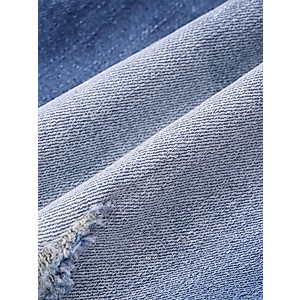 Flamingals Skinny Jeans for Women Mid Rise Stretchy Ripped Jeggings Distressed Sexy Curvy Trendy Denim Jeans Blue M