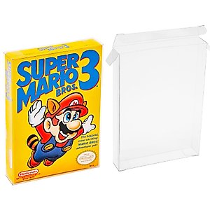Viturio Nintendo NES Game Box Protector Cases (10 Pack) Clear Plastic .35mm
