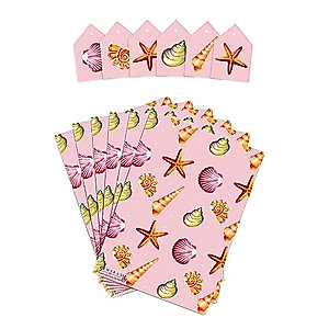 CENTRAL 23 - Pink Wrapping Paper - Trendy Gift Wrap for Female - Shells and Starfish - Beach Theme - Hen Do Birthday - Recyclable