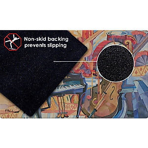 Toland Home Garden 800317 The Orchestra Music Door Mat 18x30 Inch Piano Outdoor Doormat for Entryway Indoor Entrance