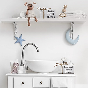 Maitys 2 Pieces Farmhouse Mini Book for Bathroom Kitchen Decor, Funny Wooden Mini Books for Your Restroom Shelf the Small Decorative Accent for Bathroom Kitchen(Classic Style)