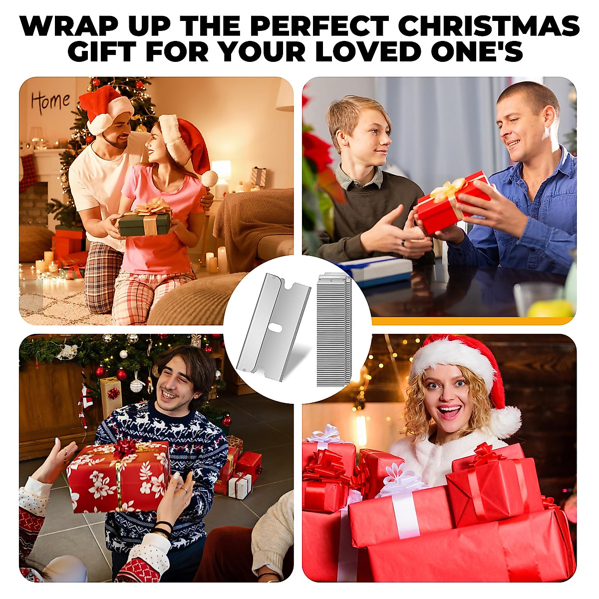 MulWark Razor Blades | Straight Single Edge Razor | Box Cutter & Glass Scraper Replacement Blades