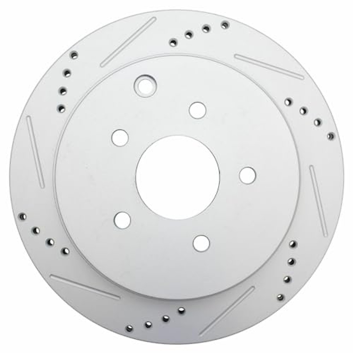 Bnyifoqi 2pcs Disc Brake Rotor Set Rear Left Driver and Right Passenger Side Coated Cast Iron Performance Drilled and Slotted 2882970058