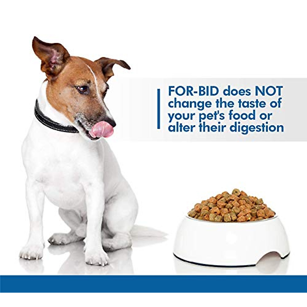 For-Bid for Dogs and Cats | Stool Eating & Coprophagia Deterrent | Dog & Cat Food Powder Additive to Prevent Dogs from Eating Poop | Safe for Your Pets | Vet Recommended Formula for Anti-Coprophagia