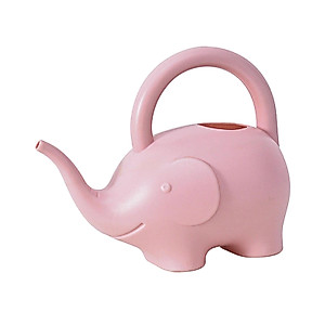 JISADER Cute Watering Can, Modern 1L Long Mouth Animal Shape Watering Tool, Portable Elephant Watering Can for Yard, Decorative and Functional Watering Can, for Home Outdoor Patio Bonsai