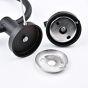 Adjustable Retractable Towel Bar 16”to 26”, SHUNLI Black Bathroom Towel Rack Bath Hand Towel Holder Flexible, Wall Mounted/SUS304 Stainless Steel