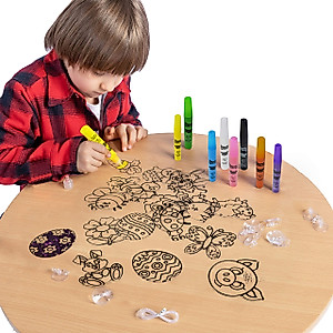 Klever Kits 18 Pcs Easter Suncatchers Crafts Set, Suncatcher Window Art Craft Kit for Kids Art & Home School Activities Party Favor Easter Party Supplies