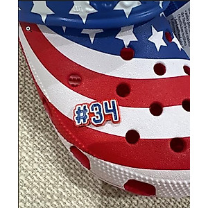 Player Number Shoe Charms