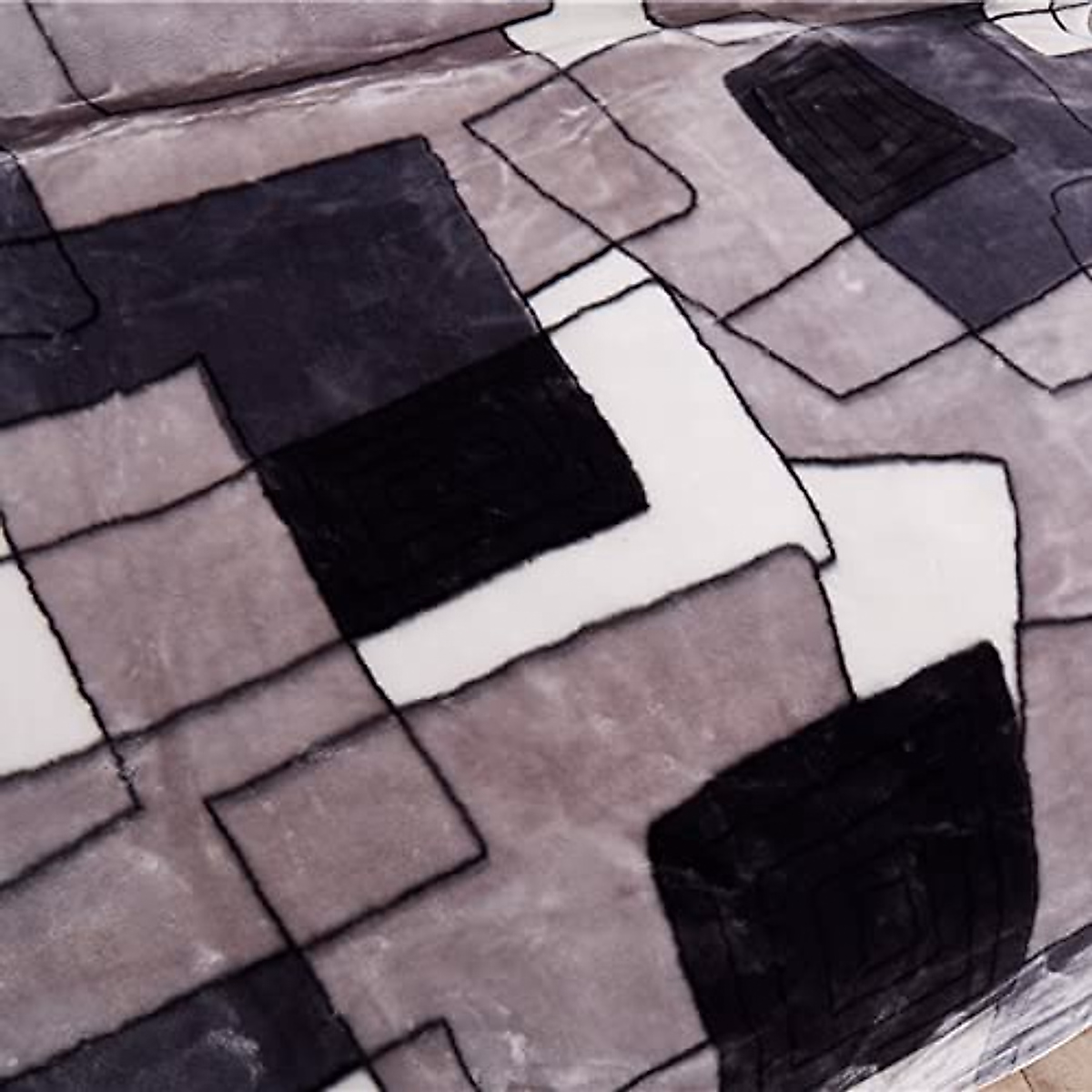 LGYKUMEG Korean Style Throw Blanket 59"x79",Fleece Plush Mink Blanket,2 Ply, Soft,Warm,Thick Raschel Printed Mink Blanket for Autumn,Winter,Bed and Sofa,150x200cm2kg