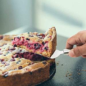 NEWLINE NY Stainless Steel Cake Customizing Decorating Serving 5pc set, Cake Server Lifter Slicer Straight & Offset Icing Frosting Spatulas