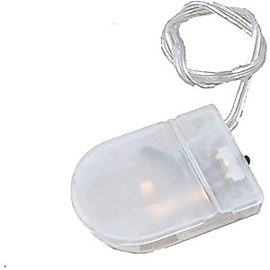 LampVPath (Pack of 10 cr2032 Battery Holder Coin Cell Holder, CR2032 Battery Holder with Switch, 1 x 3V CR2032 Button Coin Cell Battery Holder with Leads On Off Switch - Clear