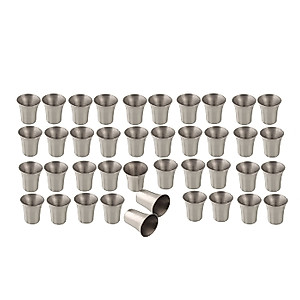 Mayur Exports Communion Ware Set of 120 Small Holy Cups Stainless Steel Communion Fellowship Cups