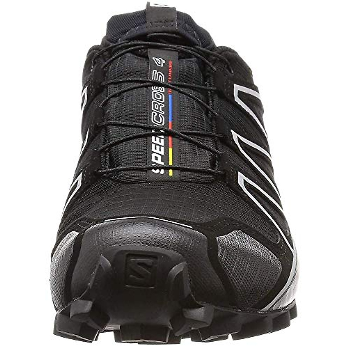 Salomon Men's Speedcross 4 Trail Running, Black/Black/Black Metallic, 12