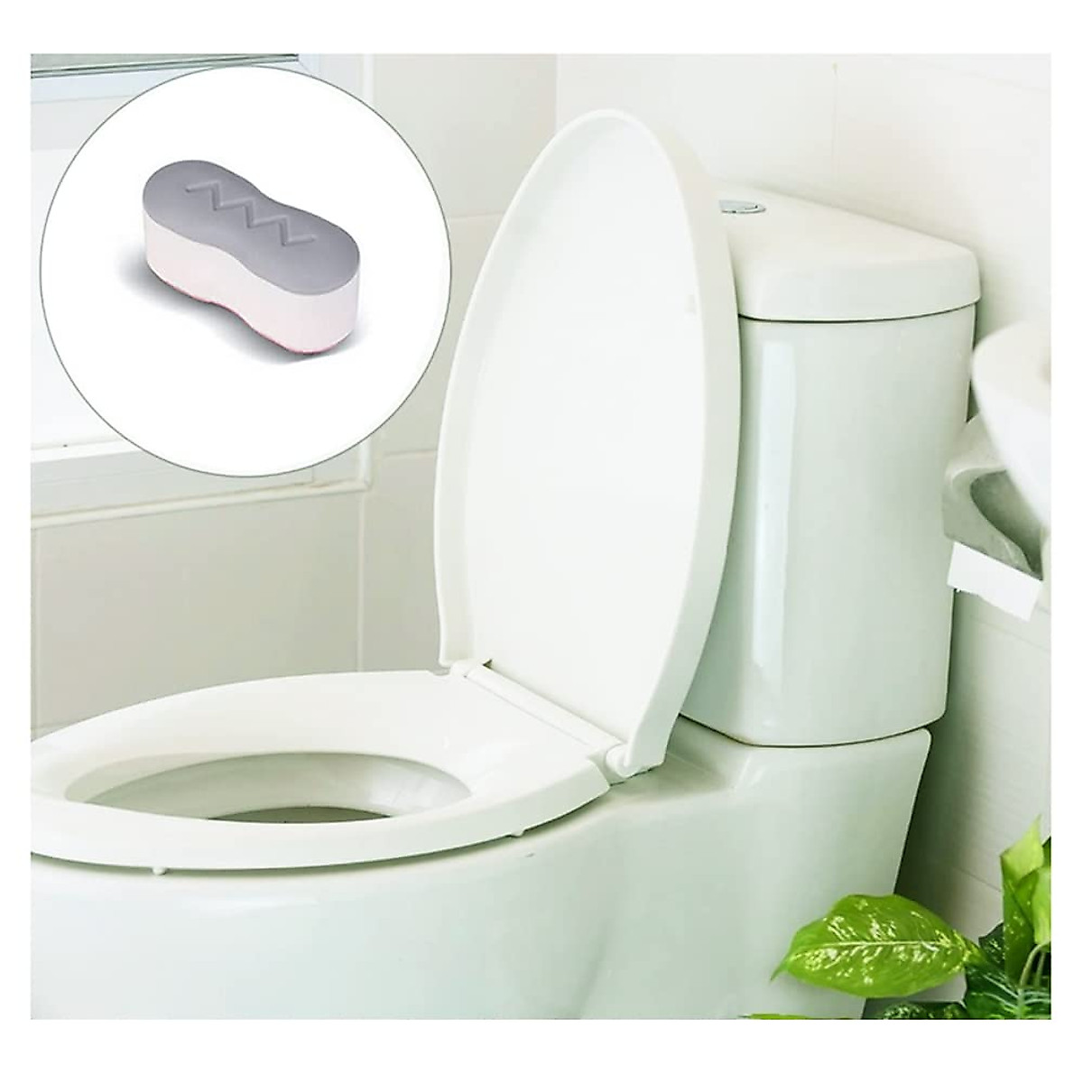 8 Pieces Bidet Toilet Seat Bumpers Height-increasing Pads Universal Toilet Seat Buffer with Strong Adhesive Rubber Bumpers Pads Replacement for Home Hotel Hospital School