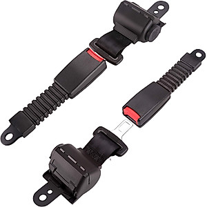 10L0L Universal Seat Belts Kit for Yamaha EZGO Club Car Golf Cart, 42 Inch Retractable Street Legal Seat Belts, Set of 2