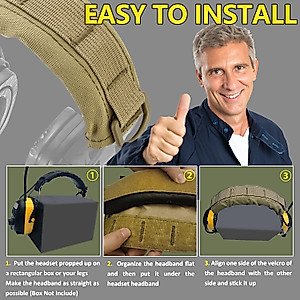 PROHEAR GEP02 Gel Ear Pads and HC01 Tactical Headset Cover for Howard Leight by Honeywell Impact Sport Sync Leightning Earmuffs