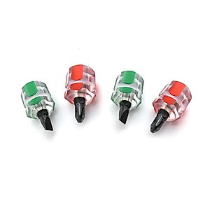 4PCS YAFIYGI Short Screwdriver Set Mini Stubby 1 Phillips and 1 Crew Suitable for Tight Spaces & DIY Repairs A must Have For Every Toolbox Sewing Machine Maintenance Performance Tool