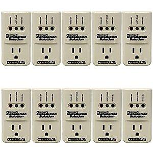 10 Pack Pipeman's Installation Solution AC 85-135V Surge Protector 3600 Watts