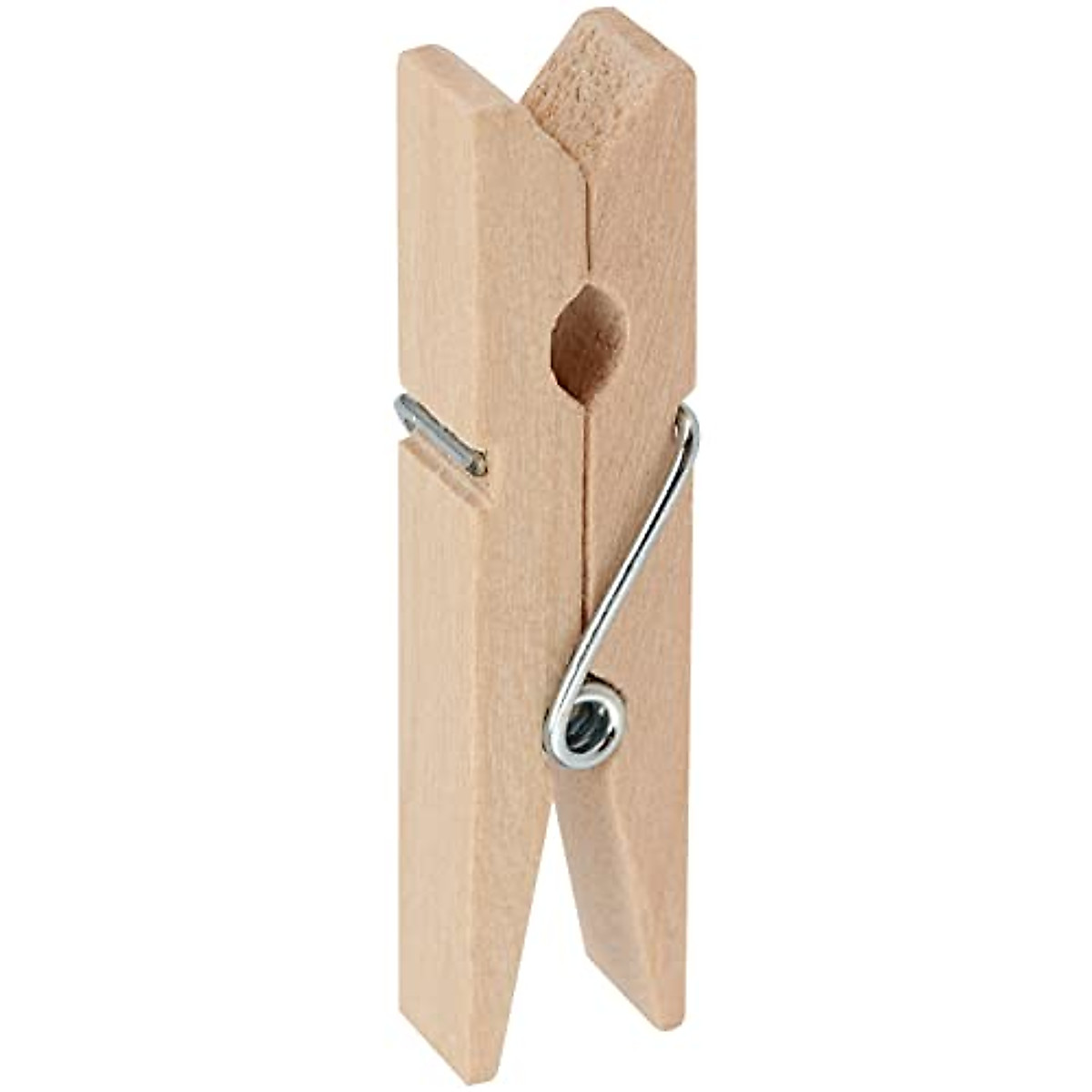 MANCHAP 200 Pack Natural Wooden Clothespins, Small Clothes Pins Wooden Clothes Pegs, Wood Clothing Pins Wooden Clips for Clothes, Photos, Crafts Display, 1.7 Inch Long