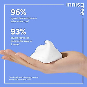 innisfree Bija Clarifying Cleansing Foam with Salicylic Acid and Castor Seed Oil, Korean Face Wash, Sulfate Free