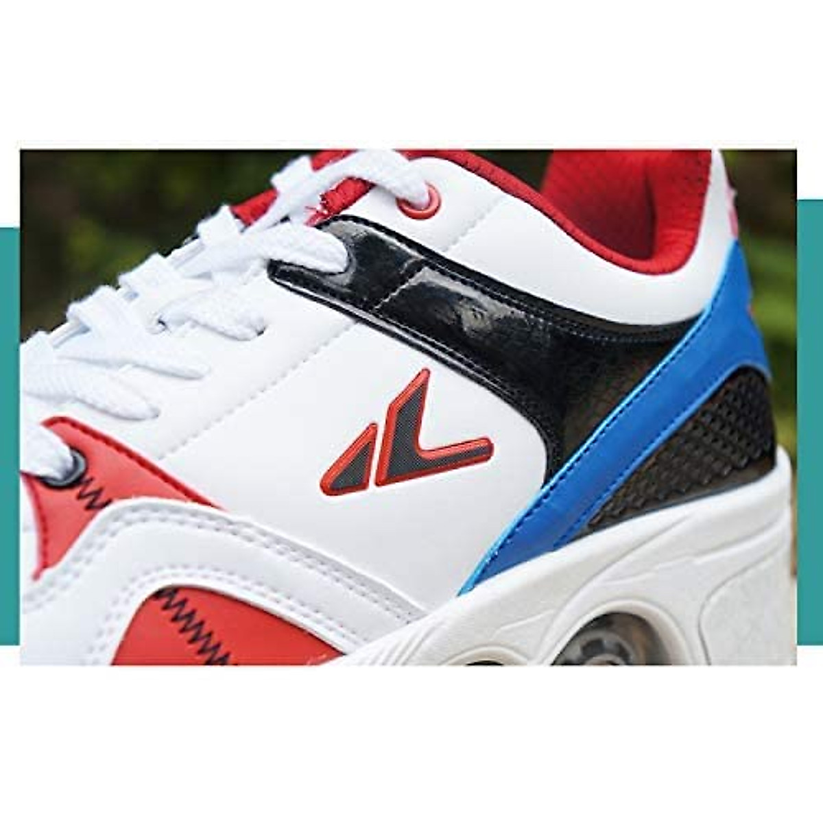 sanheng fire Deformation Parkour Shoes Four Rounds of Running Shoes Roller Skates