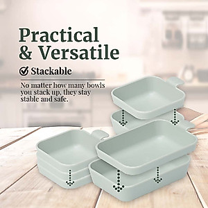 NESTIQUE Silicone Plates for Baby & Toddlers, Divided Plates Design | Microwave & Dishwasher Safe, BPA Free Toddler Plates, Baby Food Tray | Baby Kids Plates, Vanilla Mint