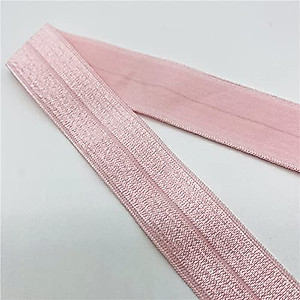 8 Yards 0.8 Inch Elastic Ribbon for Sewing Multicolor Fold Over Spandex Elastic Band Lace Trim Waist Band Garment Accessory
