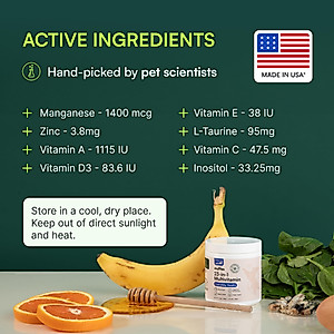 Wuffes 23-in-1 Chewable Dog Multivitamin&Supplements - Dog Multivitamin for Small&Large Breed - Pet Vitamins and Minerals for Coat, Heart, Hips&Joints, Digestion&Immune System, 30 Soft Chews (23-in-1)