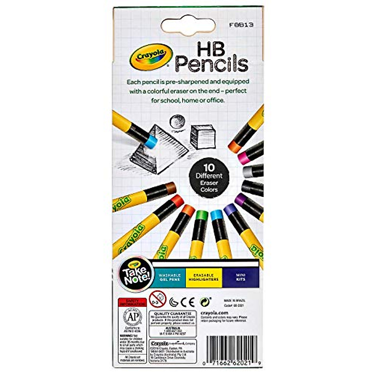 Crayola Number 2 Pencils, Back To School Supplies, 12ct Wooden Pencils