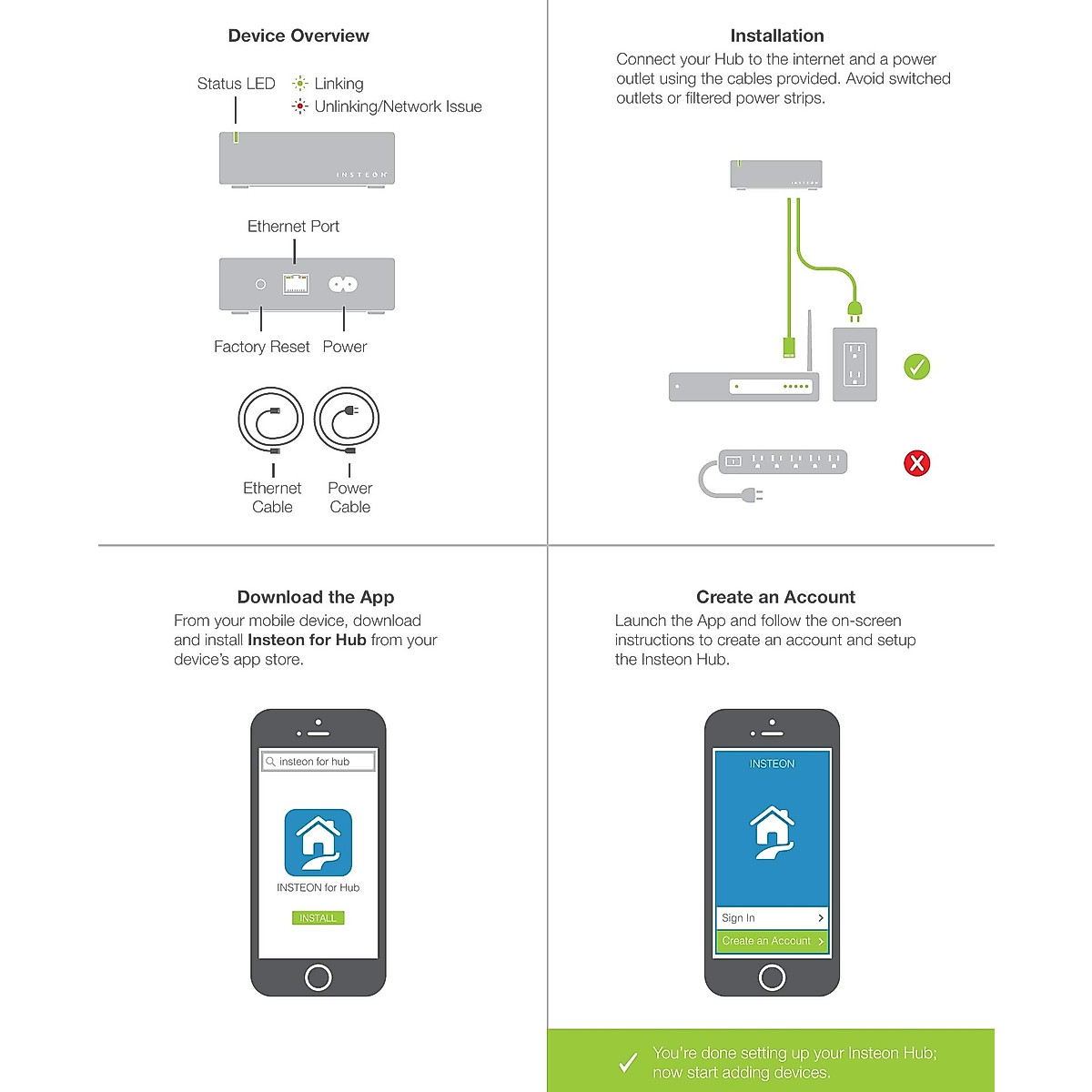 Insteon Central Controller Hub, Compatible with Alexa, 2245-222