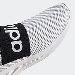 adidas Men's Lite Racer Adapt 4.0 Trail Running Shoe, White/White/Black, 12