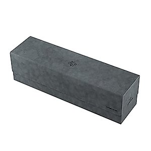 Gamegenic Dungeon S 550+ Convertible Deck and Game Accessories Box Double-Sleeved Card Storage Card Game Protector Nexofyber Surface Holds up to 550 Cards Midnight Gray Color Made, G20090