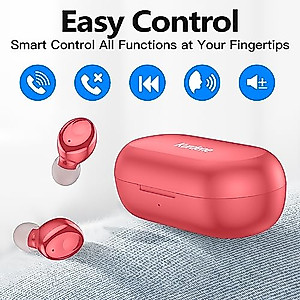 kurdene Bluetooth 5.3 Wireless Earbuds, S8 Deep Bass Hi-Fi Stereo Headset with Microphone in-Ear Call Nosie Cancelling Bluetooth Headphones, Immersive Premium Sound Ear Buds for iPhone, Android